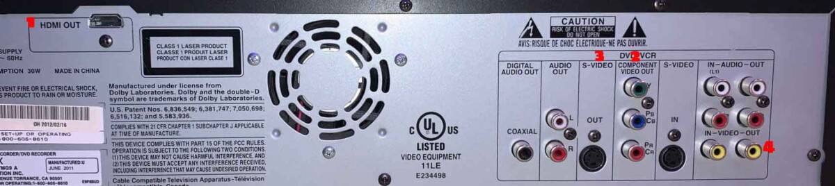 How do I connect my DVD recorder to my cable box and TV?